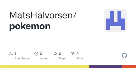 GitHub MatsHalvorsen Pokemon