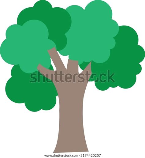 Tree Simple Icon Vector Art On Stock Vector Royalty Free 2174420207