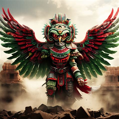 A Huge Monster Inspired By The Mythical Aztec Creatures By Daved King