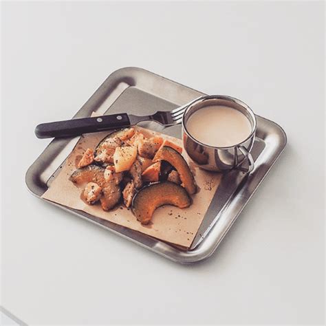 생활의온도 생활의 온도 스테인레스 트레이 사각 원형 브런치 브런치카페 커피트레이 커피