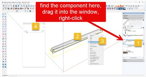 adjusting the length of a object from trimble creator inside sketchup trimble creator beta
