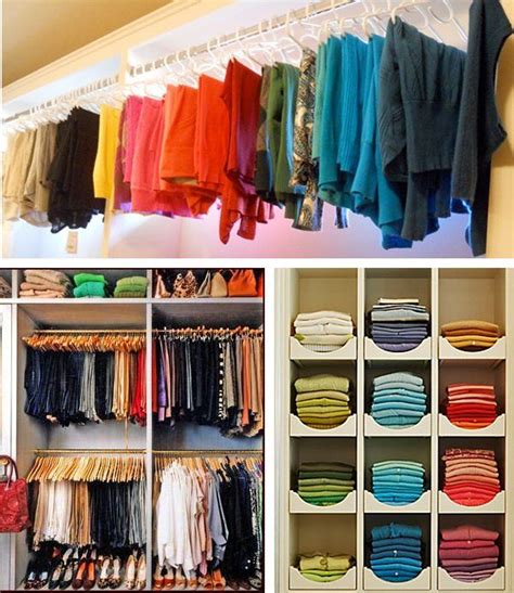 The Best Color Coded Closet Ideas On Pinterest Room Organization Closet Drawer System And