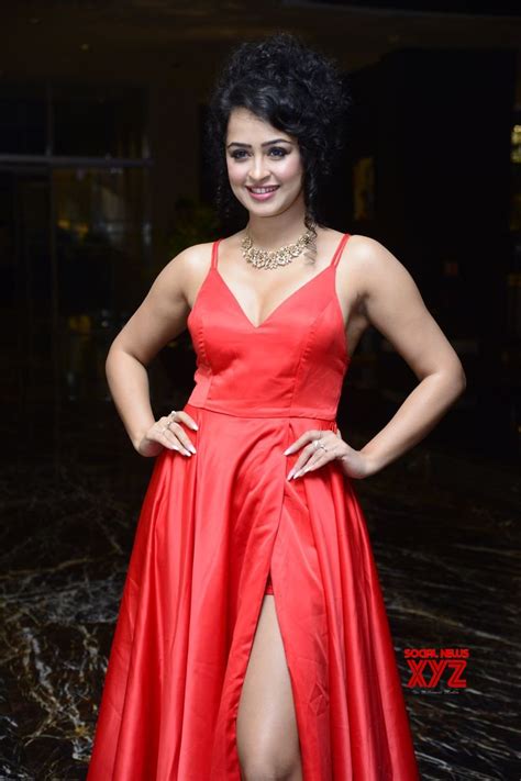 Actress Apsara Rani Red Hot Stills From Krack Movie Pre Release Event
