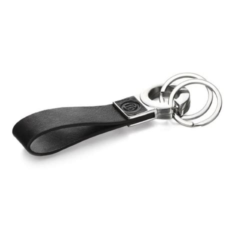 Black Leather Keyring Black Leather Keyringfobkeychain
