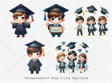 Imágenes Prediseñadas De Estudiantes Graduados Gorro De Graduación Png