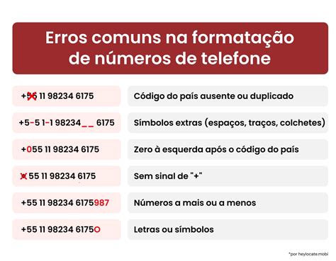 Como Colocar O Número De Telefone No Formato Correto Tipos E Problemas