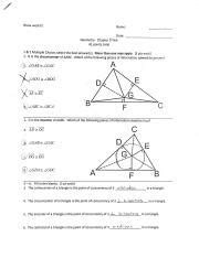 Geometry Quiz Pdf Course Hero