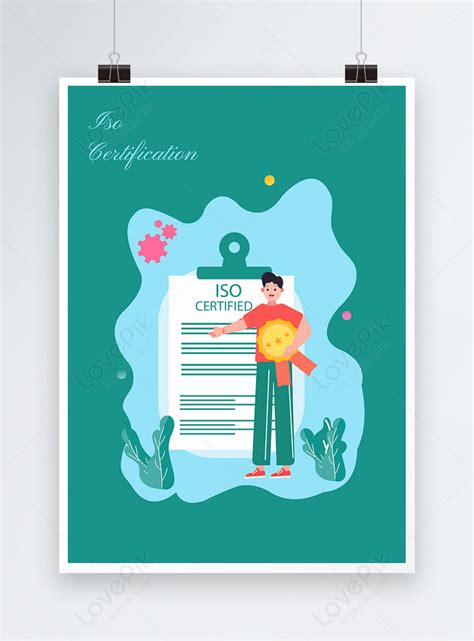 Blue Green Background Iso Certification Poster Illustration Template Imagepicture Free Download Blue Green Background Iso Certification Poster Illustration Template Imagepicture Free Download