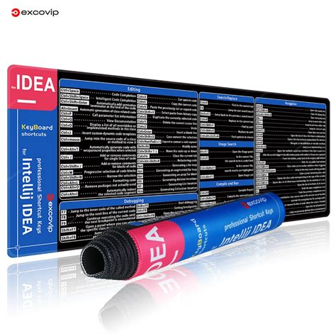 Idea English Shortcut Keyboard Mouse Pad Large Size Desk Pad Soft