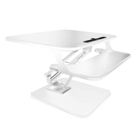 D0n 공압 바탕 화면 접는 컴퓨터 디스플레이 증가 된 프레임 서 사무실 리프팅 테이블 흰색