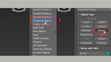 cách dùng lệnh boolean trong 3dsmax hiệu quả