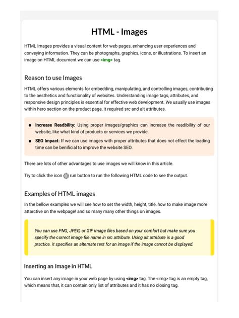 18 Html Images Pdf Html Element Html