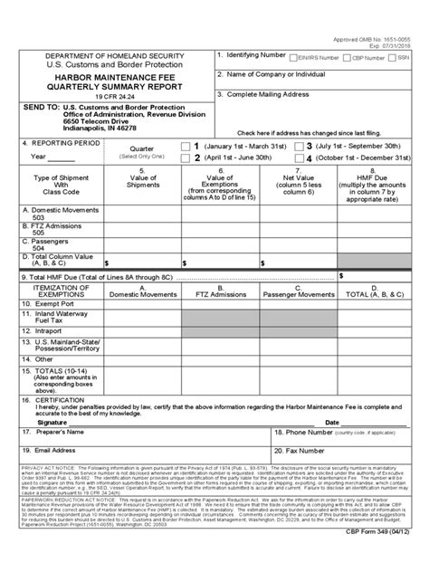 More CBP Forms 10 Free Templates In PDF Word Excel Download