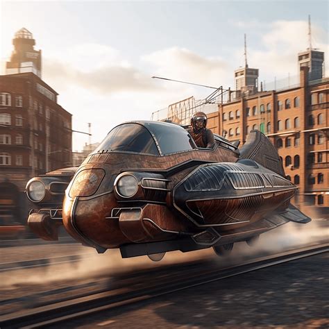 Some Retro Futuristic Dieselpunk Personal Means Of Transport As They
