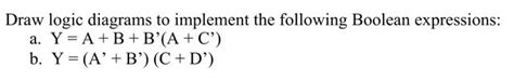 Solved Draw Logic Diagrams To Implement The Following Chegg
