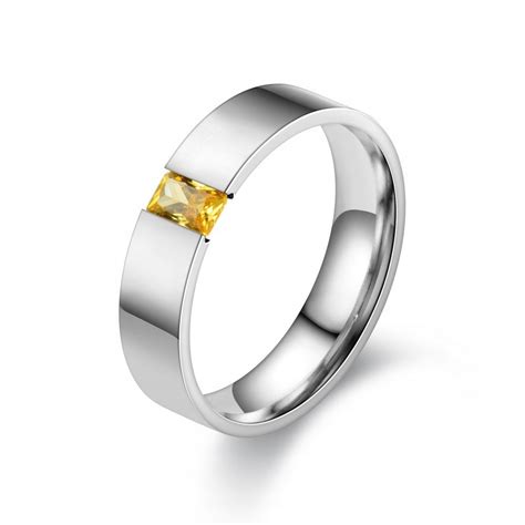 PrsteŇ KryŠtÁl OceĽ TitÁnu VeĽ1417173 Mm Za 628eur Allegro