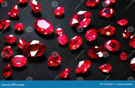 Red Background Ruby Texture On Black Background Isolated Stock Illustration Illustration Of