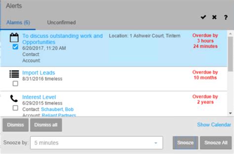 Business Alerts In Infor CRM Previously Saleslogix CRM From AlphaLogix