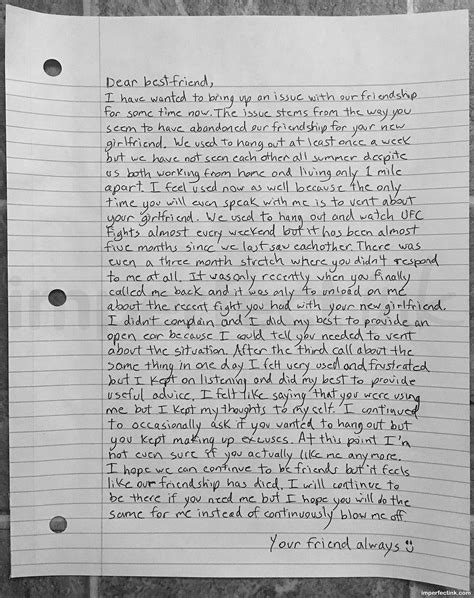 Dear Best Friend Letters