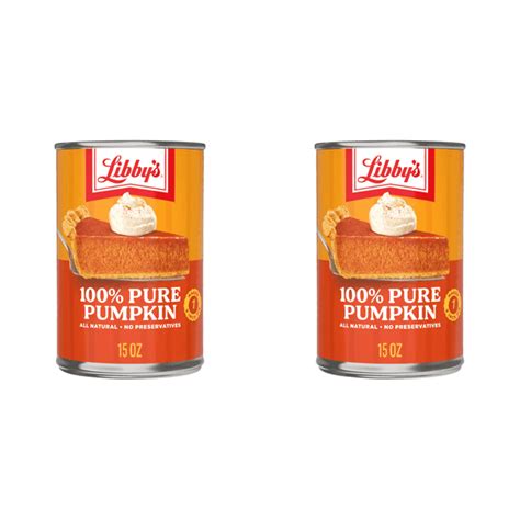 Libbys 100 Pure Canned Pumpkin All Natural No Preservatives 29 Oz