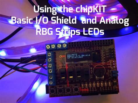 Using The Chipkit Basic Io Shield With Analog Rgb Strip Leds