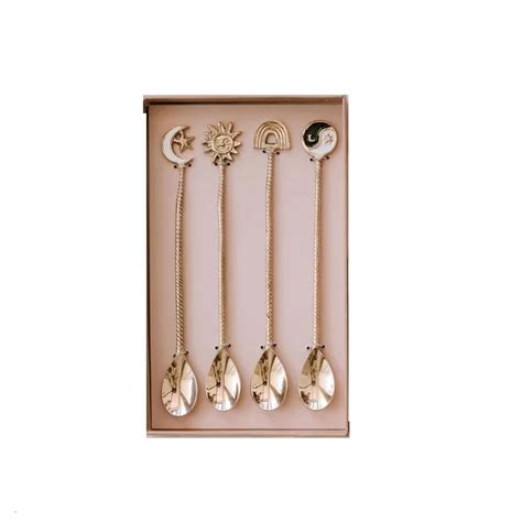 Butterfly Design Brass Flatware Cocktail Spoon For Home And Bar Best