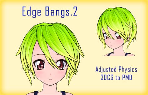 Mmd Edge Bangs 2 Dl By Mmdfakewings18 On Deviantart