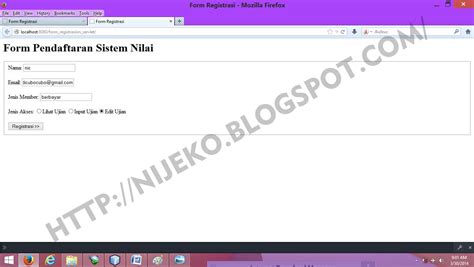 Contoh Java Web Program Servlet Membuat Form Registrasi Nijekoblog
