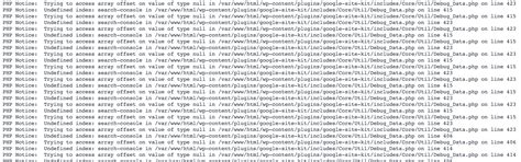 Possible Php Notices On Site Health Info Page With Dashboard Sharing