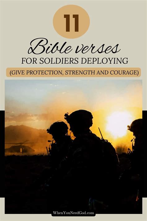 11 Bible Verses For Soldiers Deploying Give Protection Strength And Courage When You Need