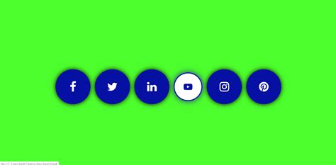 Pulsating Social Media Buttons Using Only Html And Css
