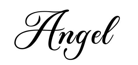 Tatuaje De Nombre Angel