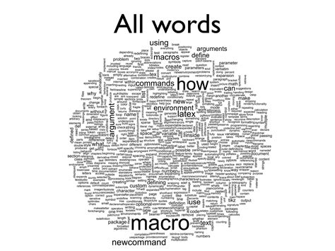 words associated with questions about macros in tex pdf