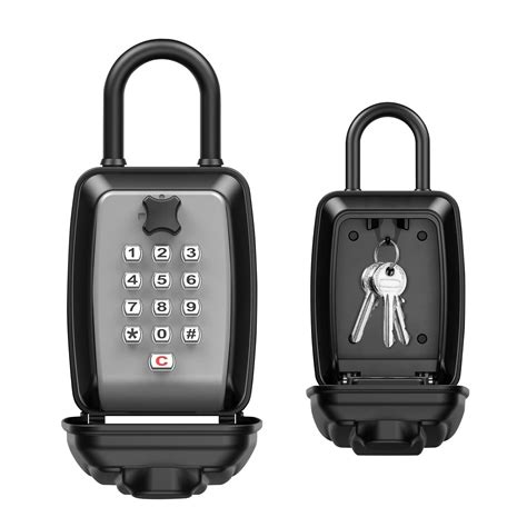 Wht Maker Door Key Lock Box 12 Digit Combination Zinc Alloy Lockbox