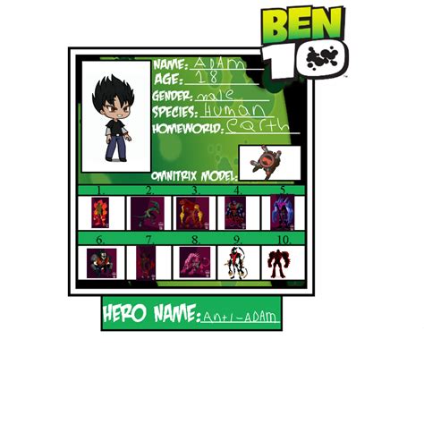 Ben 10 Oc Adam By Shilohandbrosxben10 On Deviantart