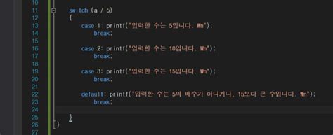 C언어 조건문if Else 반복문for While 분기문switch Case 네이버 블로그
