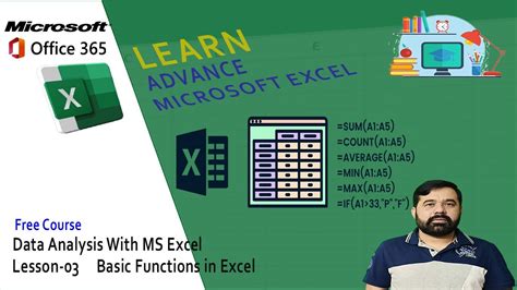 Get Started with Excel: Basic Formulas for Beginners |MS Excel | EP-03 - YouTube