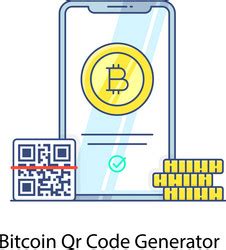 Bitcoin Qr Royalty Free Vector Image Vectorstock
