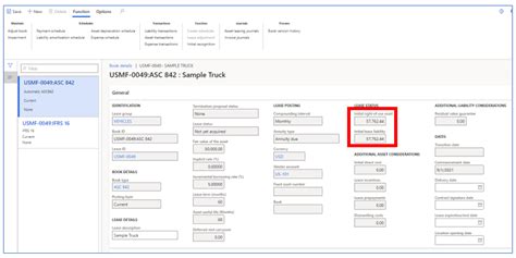 Picture6 1 Asset View Of Lease Information In Dynamics 365 Ellipse