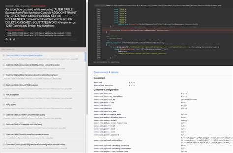 Update From 843 To 850rc2850 Fails With Error 1215 Cannot Add Foreign Key Constraint