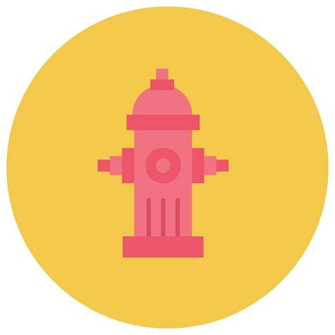 Ilustración De La Hidrante Aplanada Vector Premium