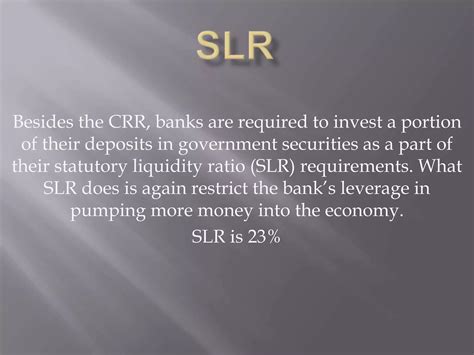 Crr Slr Repo Rate Pptx