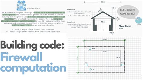 Building Code Find The Correct Length Of A Firewall Youtube