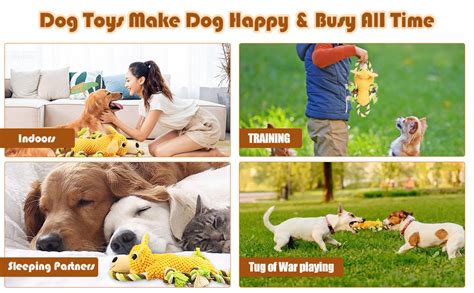 Tinepry Dog Toys For Large Dogs Aggressive Chewers Puppy Toys With