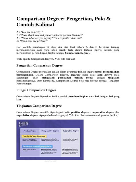 Comparison Degree Pdf