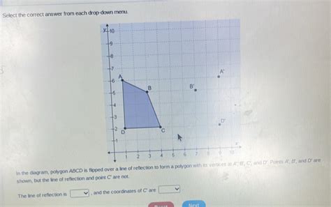 solved select the correct answer from each drop down menu in the