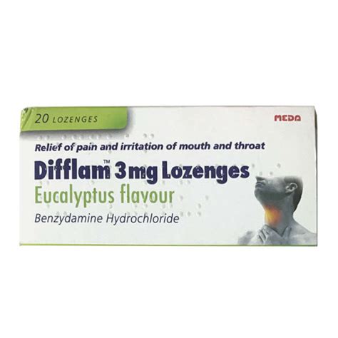 Difflam Eucalyptus 20 Lozenges Withaid