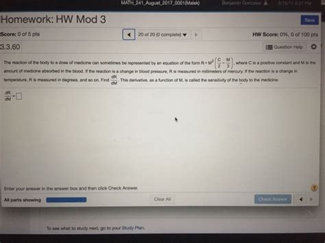 Solved Homework Hw Mod 3 Score 0 Of 5 Pts 3350 The