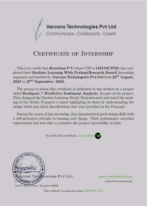 Keerthan P U On Linkedin Machinelearning Python Internship