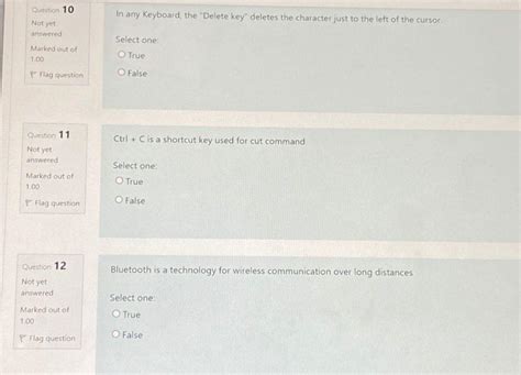 Solved Question In Any Keyboard The Delete Key Deletes Chegg